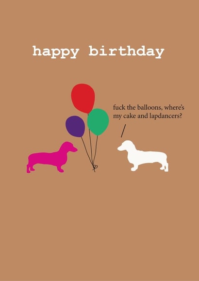 rude cheeky Birthday Card 5328 | thortful