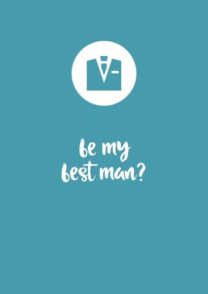 Be my best man? - Simple illustrated best man proposal | thortful
