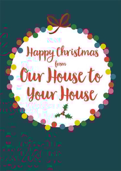 house family Christmas Card 2541 | thortful