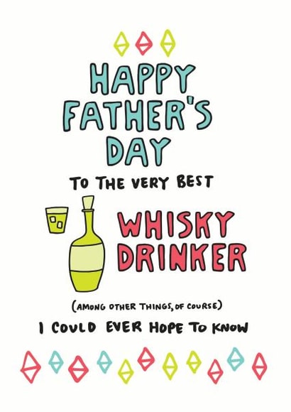 Happy Father's Day Whisky Drinker Card | thortful