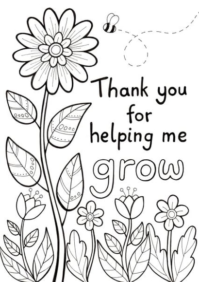 Thank you for helping me grow colour in card | thortful