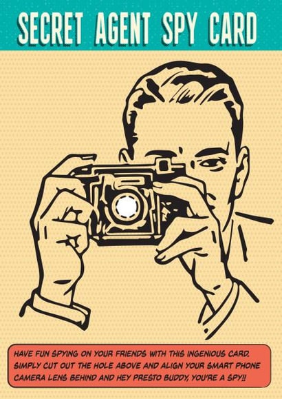 Secret Agent Spy Card | thortful