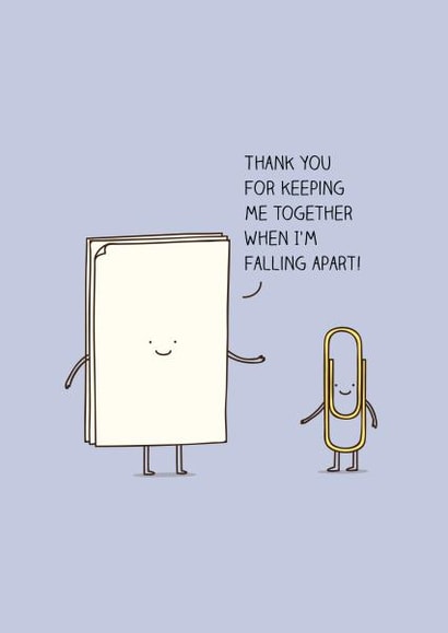 Thank you punny card for your friends and loved ones | thortful