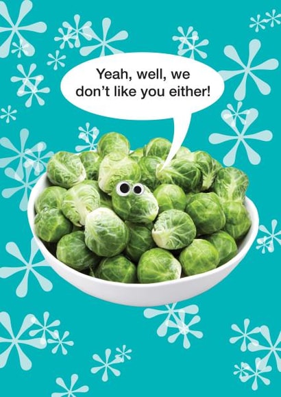 sprouts funny Christmas Card 7909 | thortful