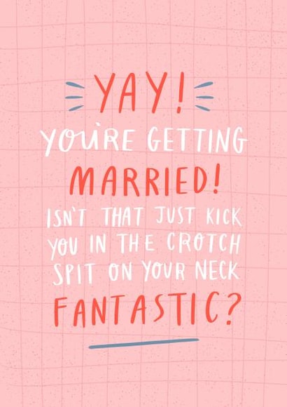 Friends inspired wedding card - Yay you're getting married! | thortful