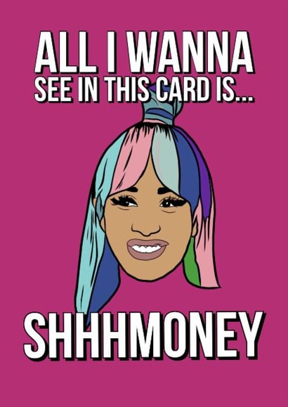 cardi b singer Birthday Card 10420 | thortful