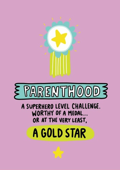 Gold Star Parent Card | thortful