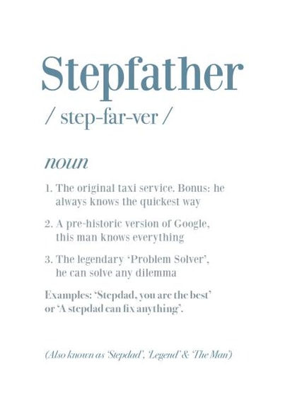 Definition of a Stepfather card | thortful