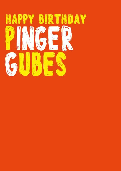 GINGER PUBES Birthday Card 8172 | thortful
