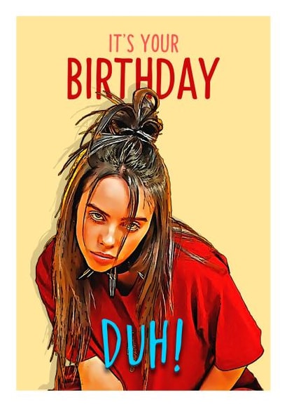 billie eilish Card 38980 | thortful