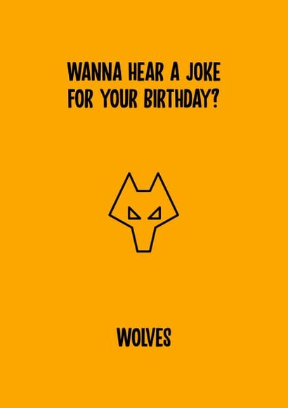 wolves football Birthday Card 11674 | thortful
