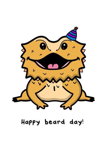A Bearded Dragon Birthday Card for Him | thortful