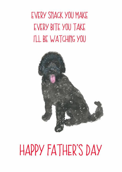labrador poodle Father's Day Card 14205 | thortful