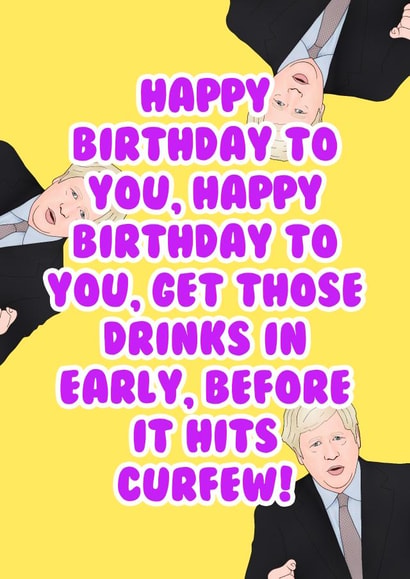 Boris Johnson themed card | thortful
