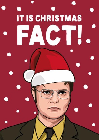 the office dwight Christmas Card 16175 | thortful