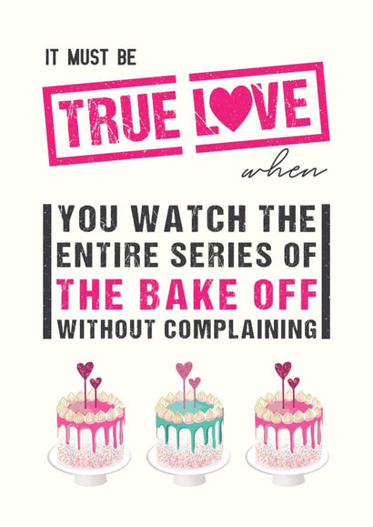 Cake Film/TV/Netflix Valentines Day Card 39350 | thortful