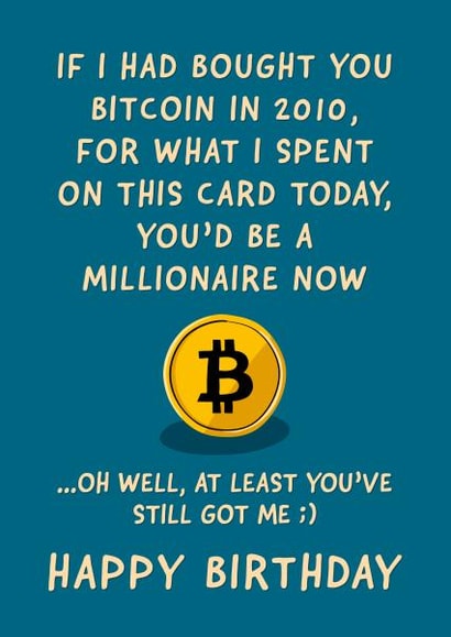 Bitcoin Birthday Card | thortful