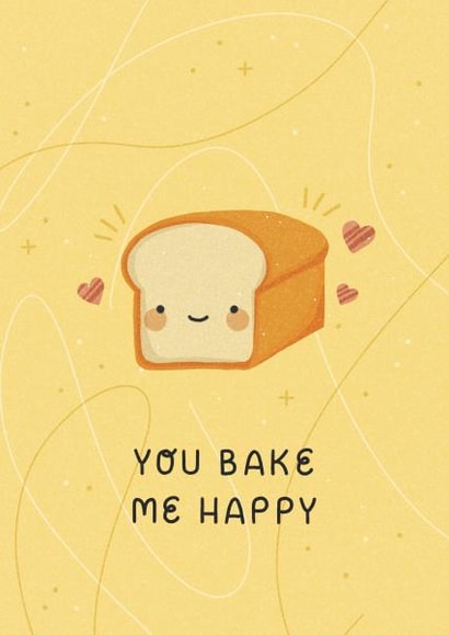 bread bake Valentines Day Card 18769 | thortful