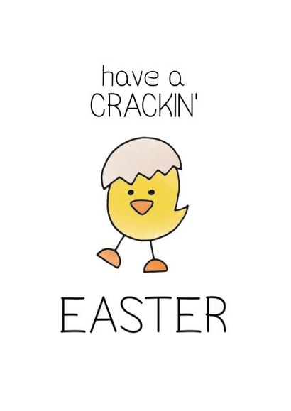 Cute Easter Chick Card 1000 | thortful