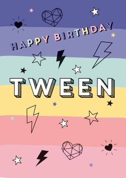 Happy Birthday Tween Birthday card | thortful