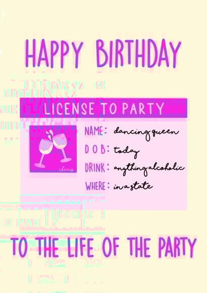 License to Party | thortful