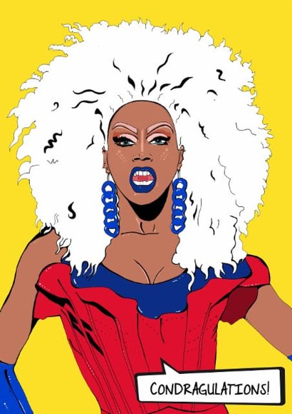RuPaul Condragulations Card | thortful