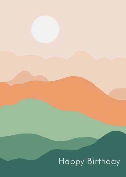 Sunrise Birthday card | thortful
