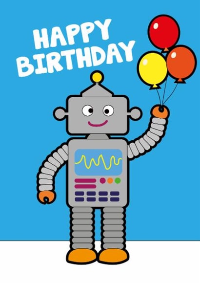 Robot Birthday Card | thortful