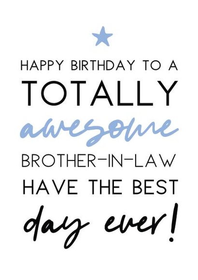 Brother-in-law Birthday card | thortful