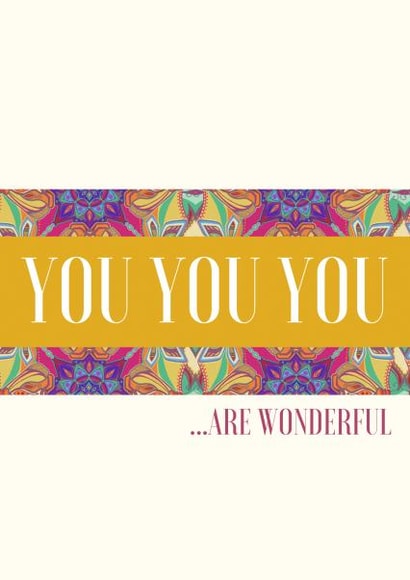You are Wonderful card | thortful