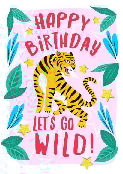 Let's Go Wild birthday card | thortful