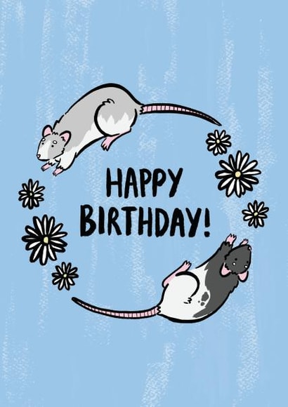 Happy Birthday rat card | thortful
