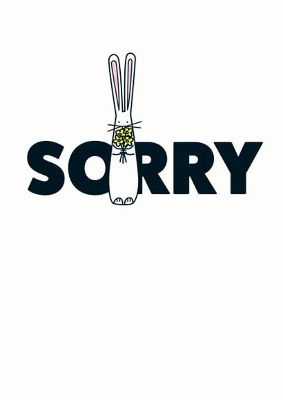 Sorry Rabbit Card | thortful