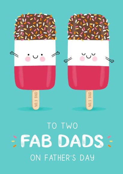 Two Fab Dads Father's Day Card | thortful