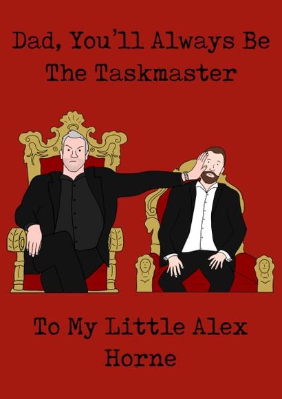Taskmaster Greg and Alex Dad Card | thortful