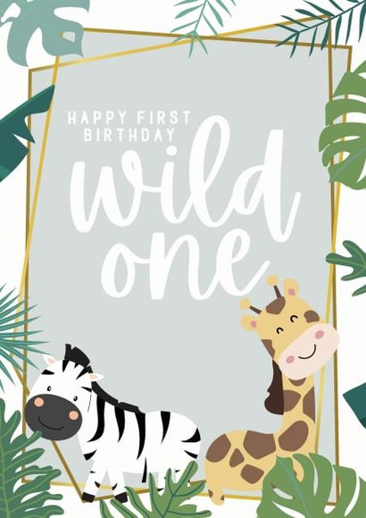 Wild One Birthday Card | thortful