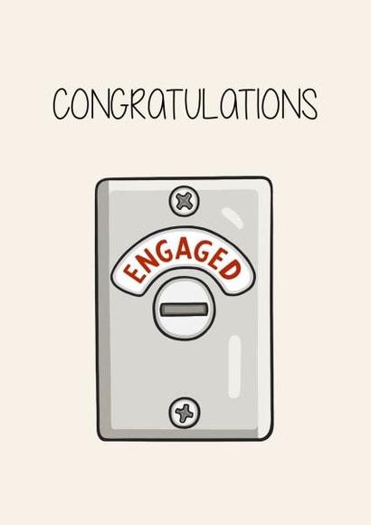 Engaged Toilet Sign | thortful