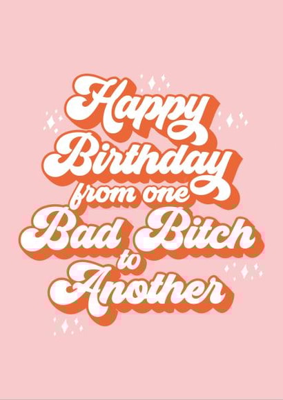 Bad Bitch Birthday Card | thortful