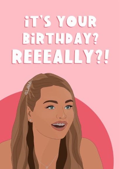 Lucinda Love Island Birthday Card 1001 | thortful