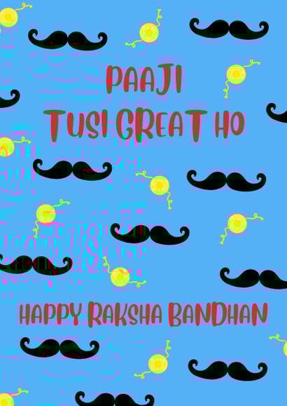 Paaji Tusi Great Ho Raksha Bandhan Card | thortful