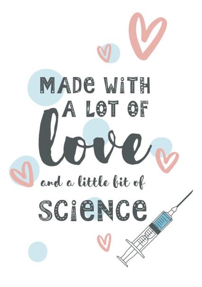 Pretty and heartfelt IVF pregnancy card | thortful
