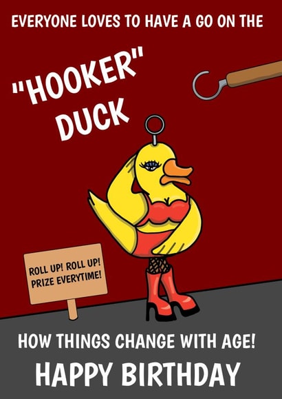 Hook-A-Duck Pun Birthday Card | thortful