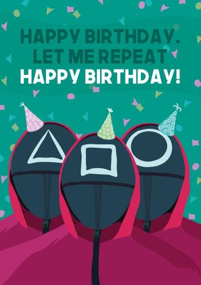 Squid Game Birthday Card 1002 | thortful