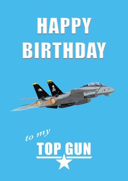 Top Gun Birthday Card | thortful