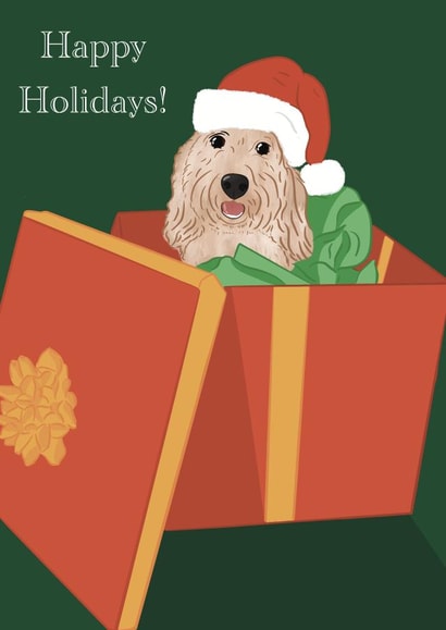 Dog in Santa hat Christmas Gift | thortful