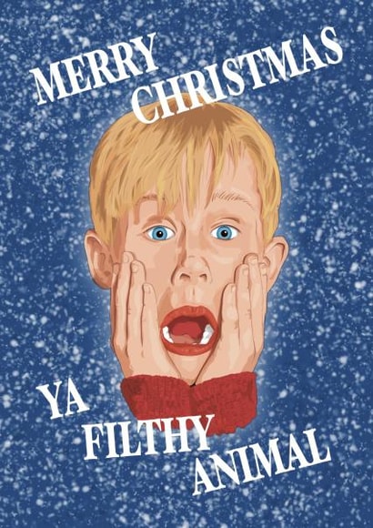 Merry Christmas Ya Filthy Animal Home Alone 90s Nostalgia | thortful