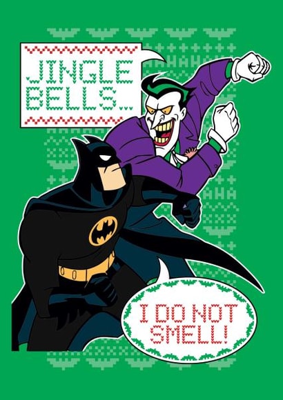 Jingle Bells Batman Smells Christmas Card | thortful