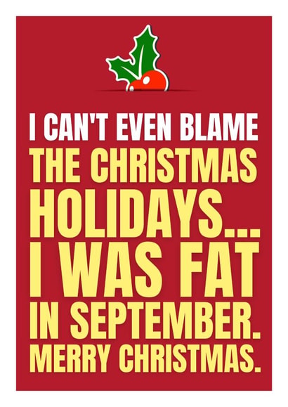 Fat Christmas card | thortful