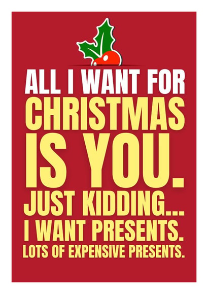 All I Want For Christmas | thortful