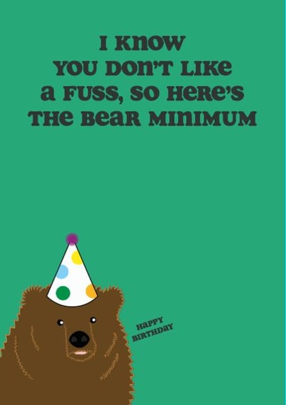 Bear Minimum | thortful